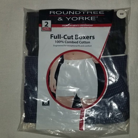 Roundtree & Yorke | Underwear & Socks | Roundtree Yorke Fullcut Boxers ...